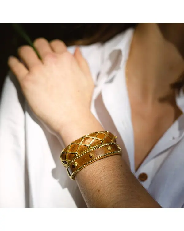 CAPUCINE DE WULF Berry Bangle Bracelet - Teak