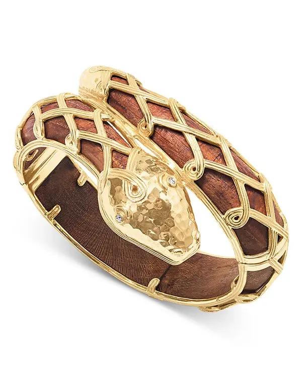 CAPUCINE DE WULF Serpentina Bangle Bracelet - Gold Multi