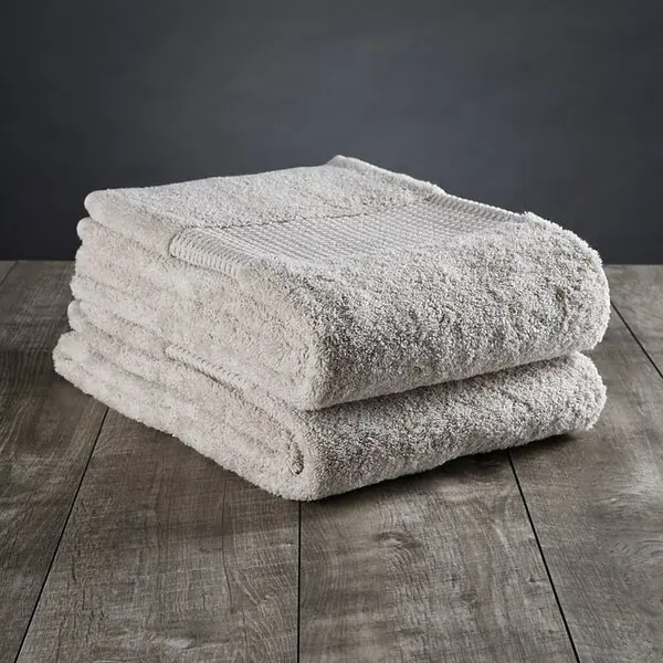 DELILAH HOME Organic Cotton Face Towels, Set Of 2 - Natural