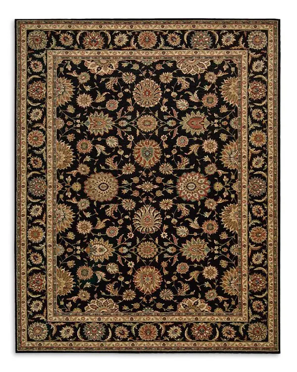 NOURISON HOME Living Treasures Li05 Area Rug, 7'6 X 9'6 - Black