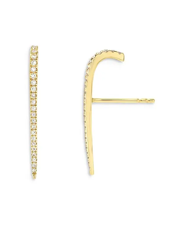 ZOE LEV 14k Yellow Diamond Stud Earrings - Gold