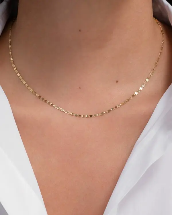 ZOE LEV 14k Yellow Mirror Link Chain Necklace
