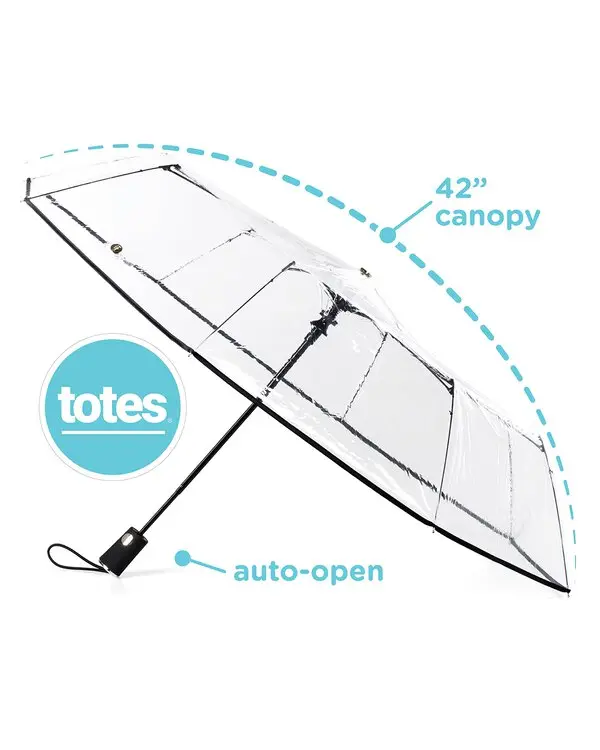 TOTES Ultra Clear Umbrella