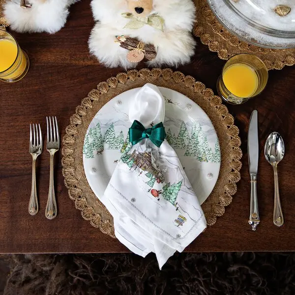 JULISKA Tuxedo Napkin Ring - Evergreen