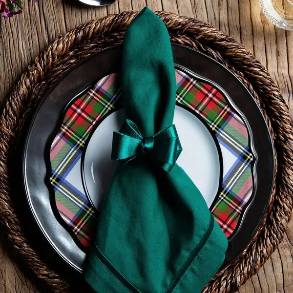 JULISKA Tuxedo Napkin Ring - Evergreen