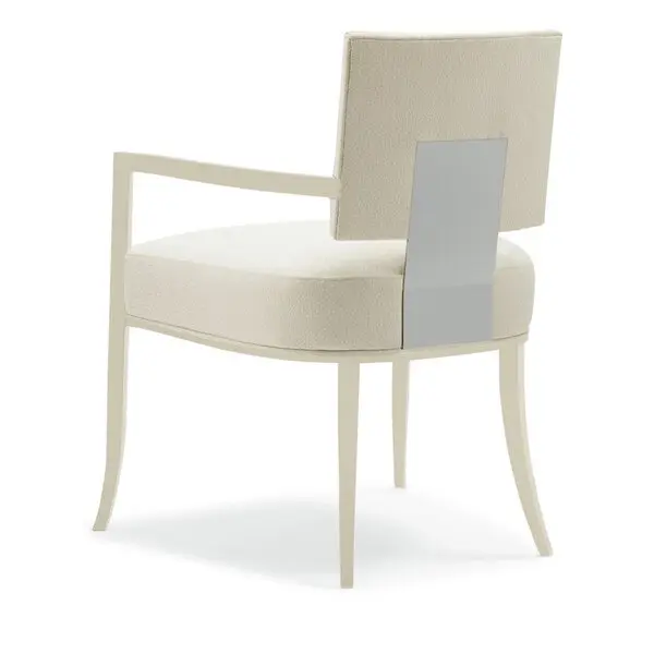 CARACOLE Reserved Seating Arm Chair- Ivory