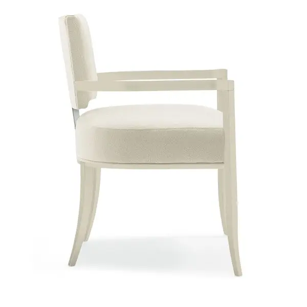 CARACOLE Reserved Seating Arm Chair- Ivory
