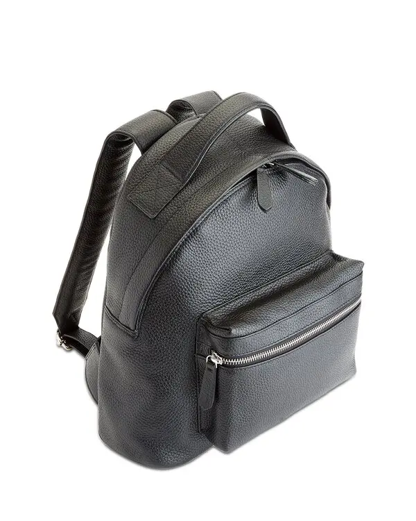 ROYCE NEW YORK Compact Leather Travel Backpack - Black