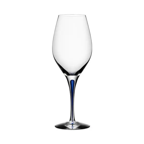 ORREFORS Intermezzo Blue Wine Glass, Set Of 2