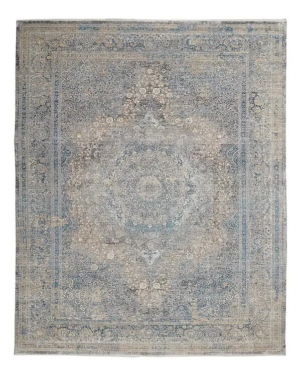 NOURISON HOME Starry Nights Stn06 Area Rug, 8' X 10 - Cream Blue