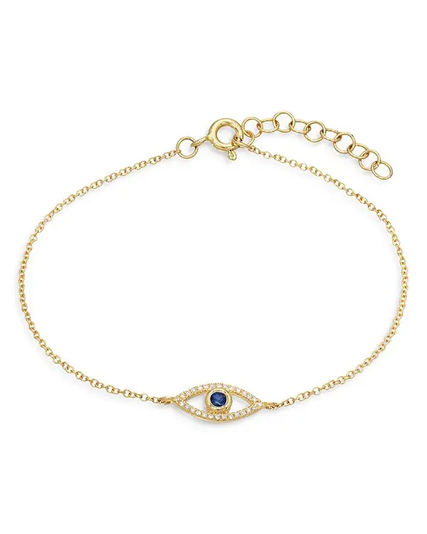 ZOE LEV 14k Yellow Diamond And Sapphire Bracelet - Gold