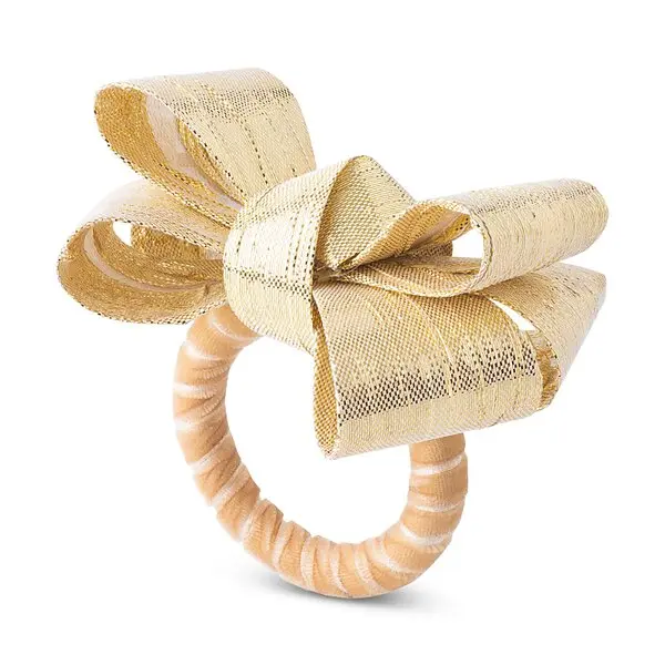 JULISKA Tuxedo Napkin Ring - Gold