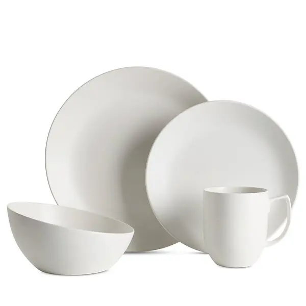 NAMBE Orbit Dinnerware 4 Piece Place Setting - White