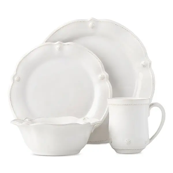 JULISKA Berry & Thread Flared 4 Piece Place Setting - Whitewash