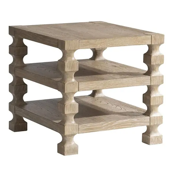 BERNHARDT Aventura Side Table - Medium Brown
