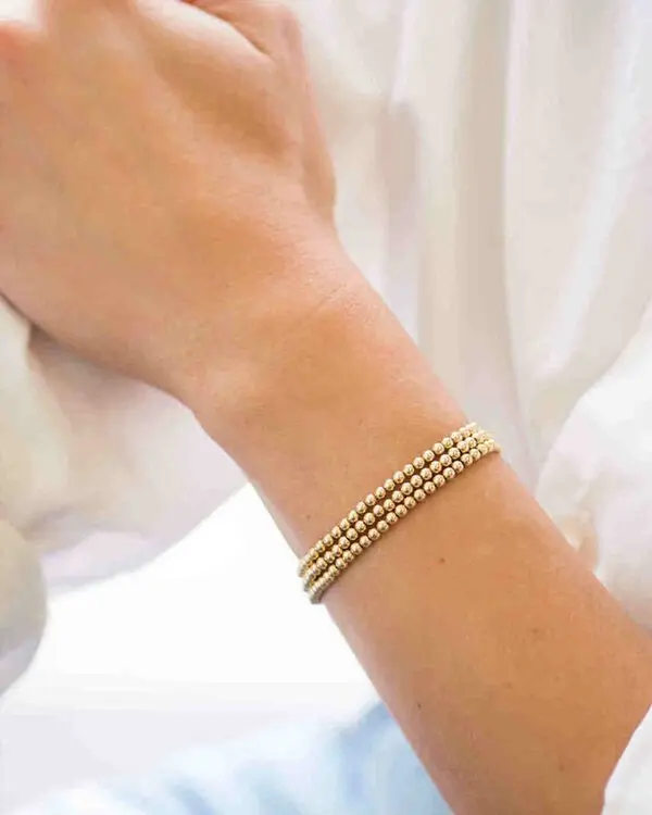ZOE LEV 14k Fill Bead Stretch Bracelet