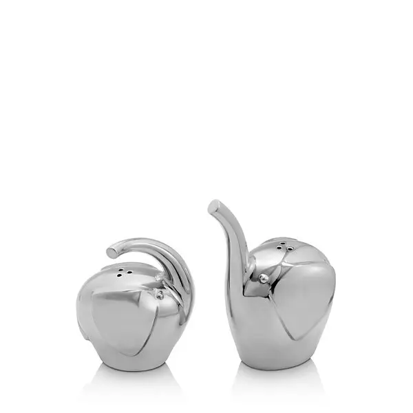 NAMBE Elephant Salt & Pepper Shakers - Silver