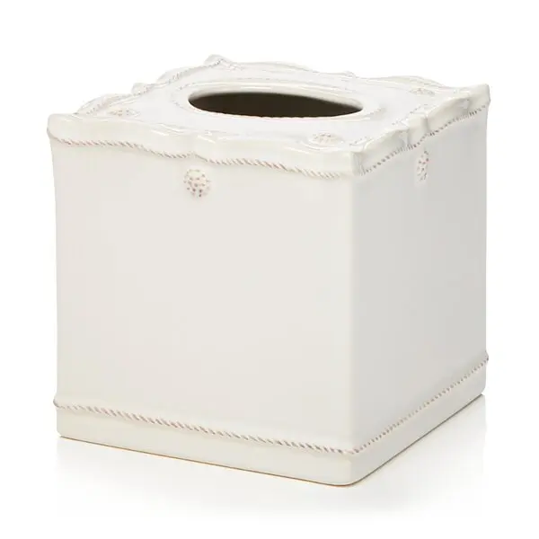 JULISKA Berry & Thread Tissue Box Cover - Whitewash