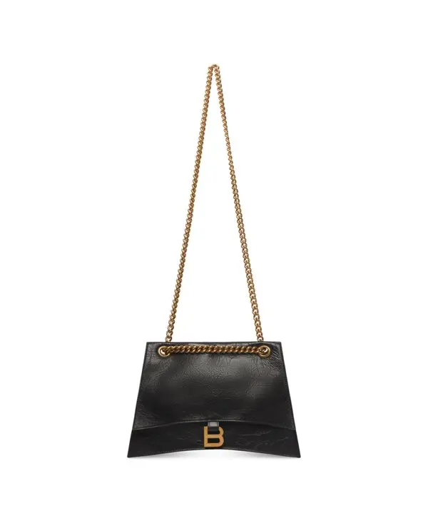 Balenciaga Crush Mini Chain Bag Graffiti - Black