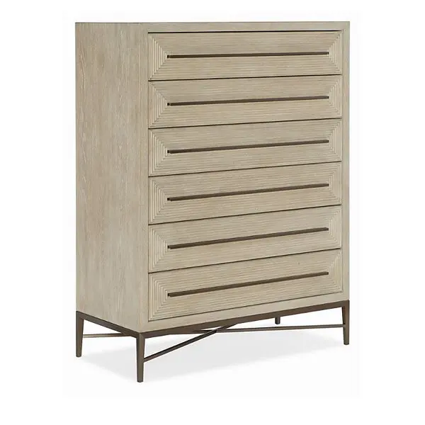 HOOKER FURNITURE Cascade Six-drawer Chest - Taupe