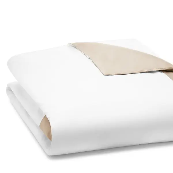 SFERRA Casida Duvet Cover, King - White/oat