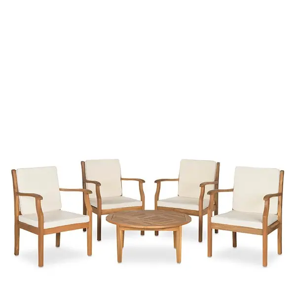 SAFAVIEH Anaheim Outdoor Coffee Set - Natural/beige