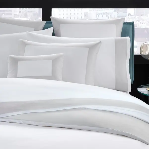 SFERRA Casida Flat Sheet, King - White/lunar