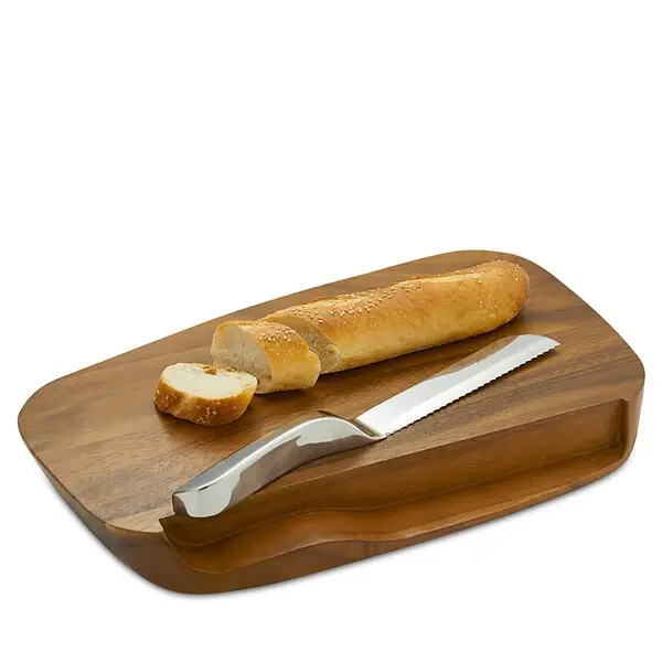 NAMBE Blend Bread Board & Knife - Brown