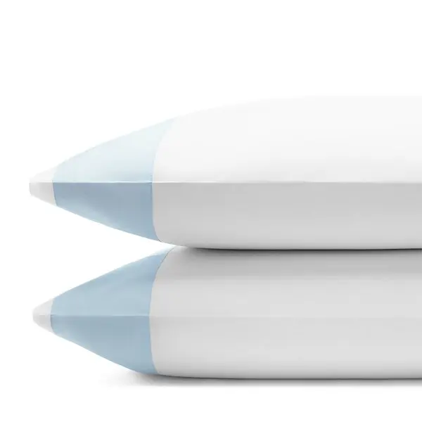 SFERRA Casida Standard Pillowcase, Pair - White/powder