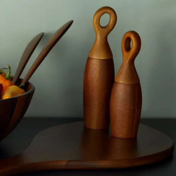 NAMBE Portables 7.75 Wood Salt And Pepper Mill