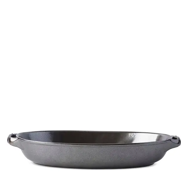 JULISKA Stoneware 15.5 Shallow Baker - Pewter
