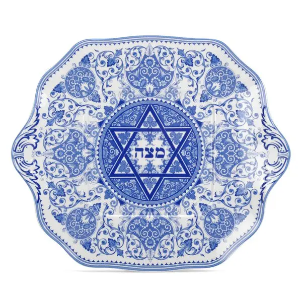 SPODE Blue Room Judaica Matzoh Plate