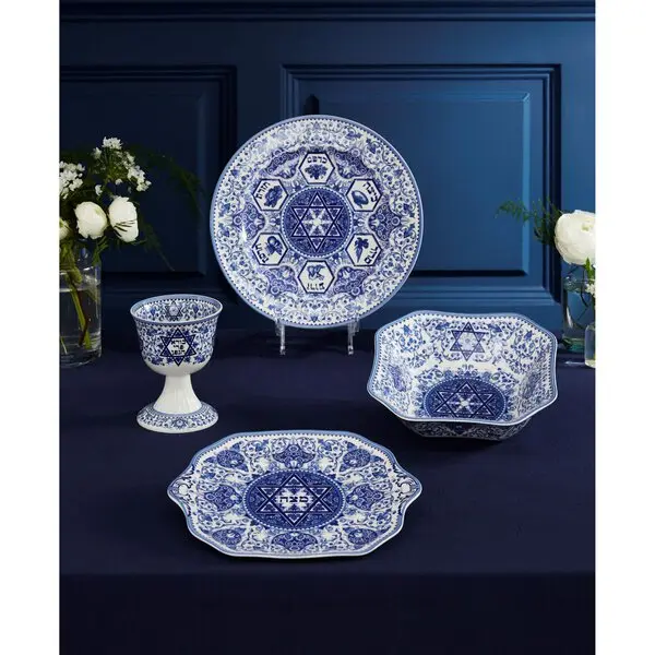 SPODE Blue Room Judaica Matzoh Plate