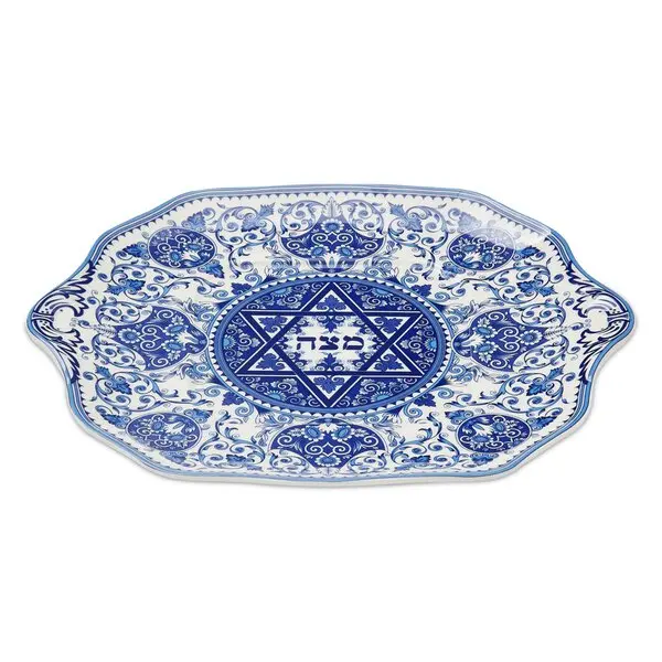 SPODE Blue Room Judaica Matzoh Plate