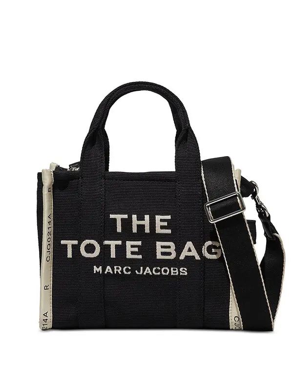 Marc Jacobs Jacquard Small Tote Bag - Black/natural