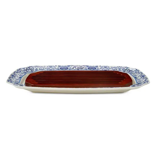 SPODE Challah Tray & Wood Insert