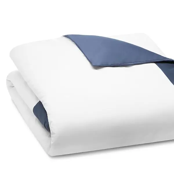 SFERRA Casida Duvet Cover, Twin - White/delft