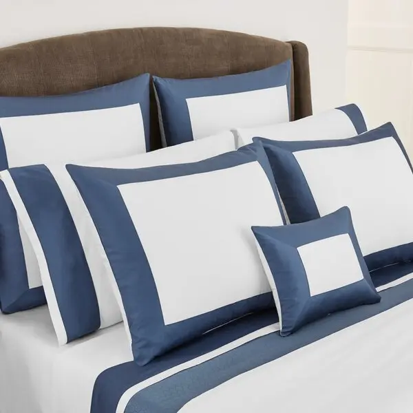 SFERRA Casida Duvet Cover, Twin - White/delft