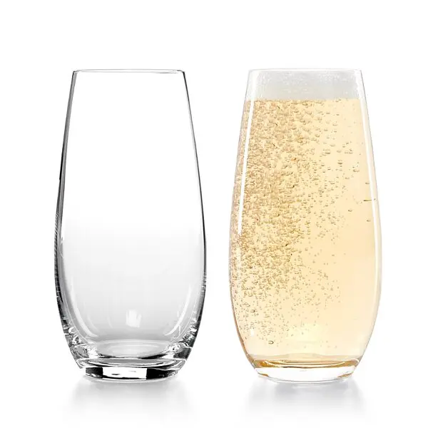 RIEDEL Stemless O Champagne Glass, Set Of 2 - Clear