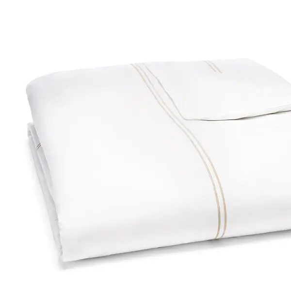 SFERRA Grande Hotel Duvet Cover, King - White/taupe