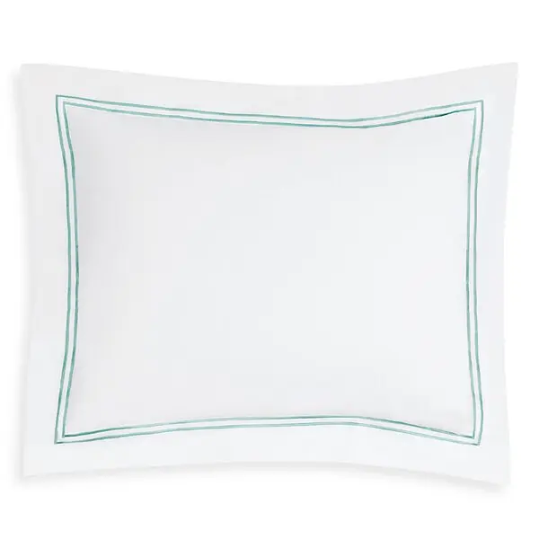 SFERRA Grande Hotel Standard Sham - White/aqua