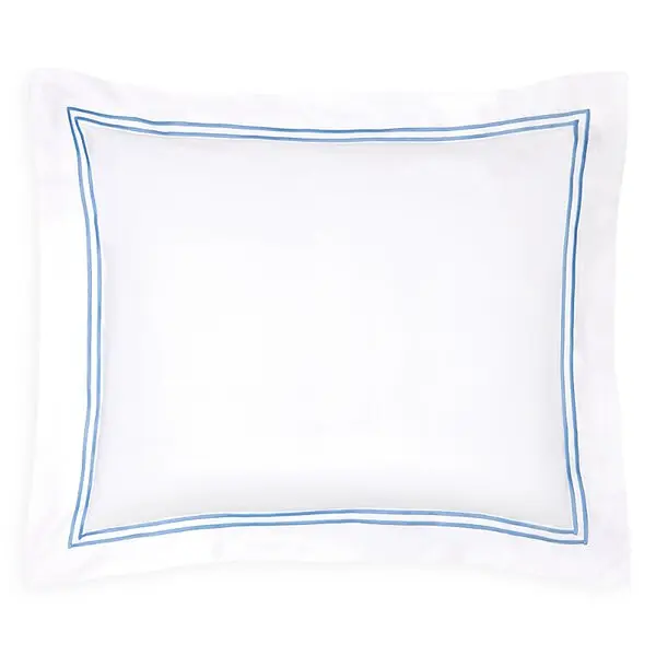 SFERRA Grande Hotel Standard Sham - White/ocean