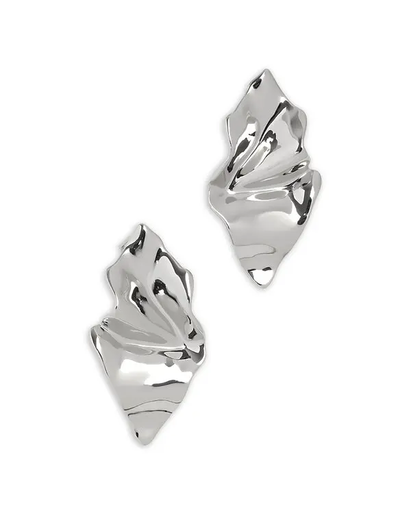 Alexis Bittar Crumpled Earrings - Silver