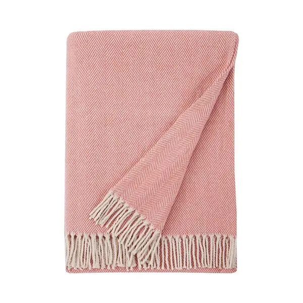 SFERRA Celine Throw - Salmon Pink