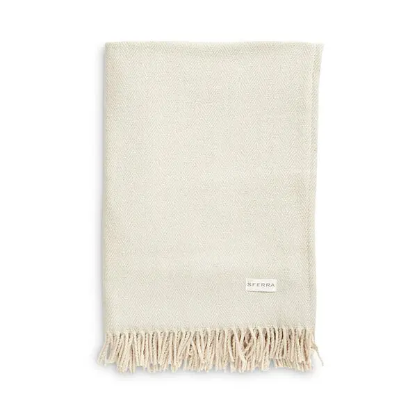 SFERRA Celine Throw - Silversage