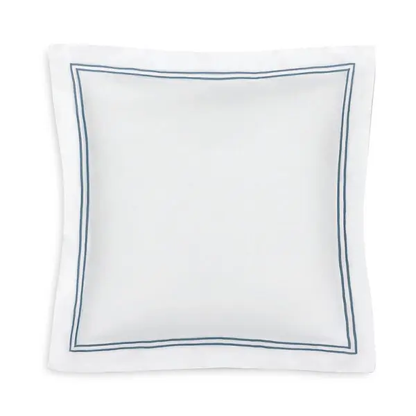 SFERRA Grande Hotel Euro Sham - White/ocean