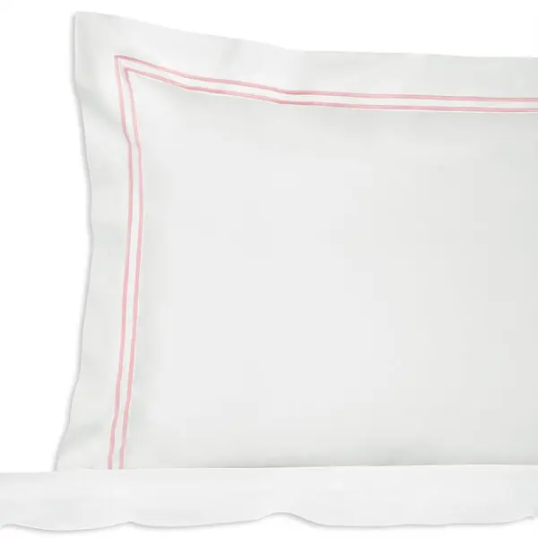 SFERRA Grande Hotel Euro Sham - White/pink