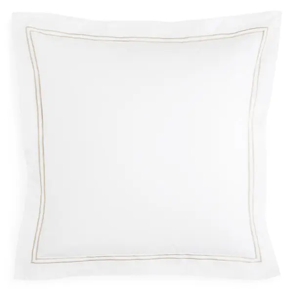 SFERRA Grande Hotel Euro Sham - White/taupe