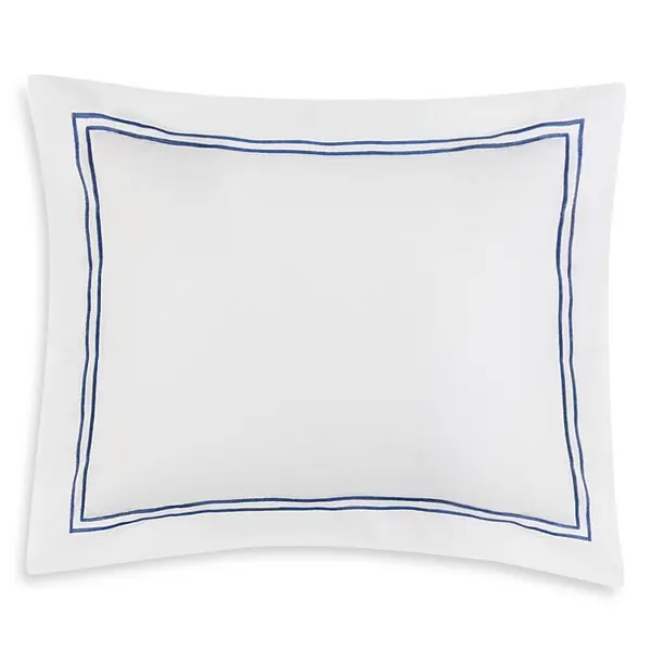 SFERRA Grande Hotel King Sham - White/cornflower