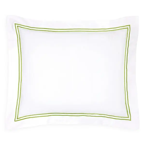 SFERRA Grande Hotel King Sham - White/fern